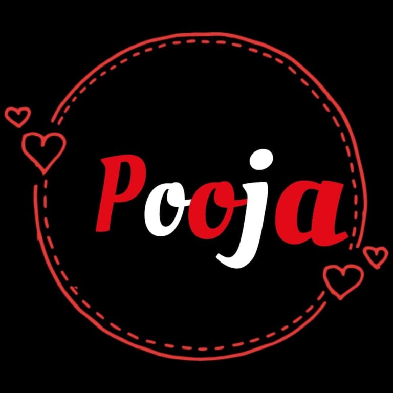 Pooja Name Logo 3d